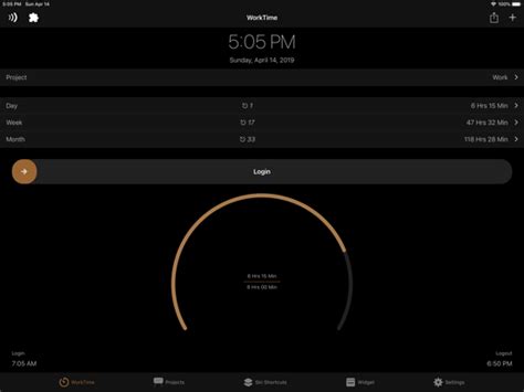 Flexlog Work Time Tracker For Ios Iphoneipadipod Touch Free