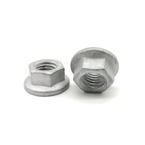 Iso Metric Grade Serrated Hex Flange Lock Nuts Geomet Steel