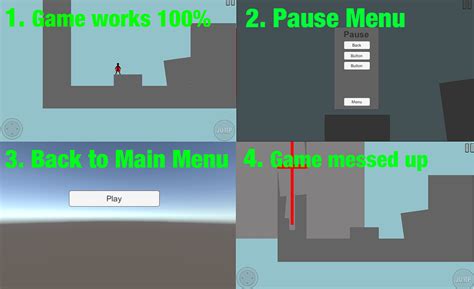 Switching Scenes Messed Up Game Bug Unity Engine Unity Discussions