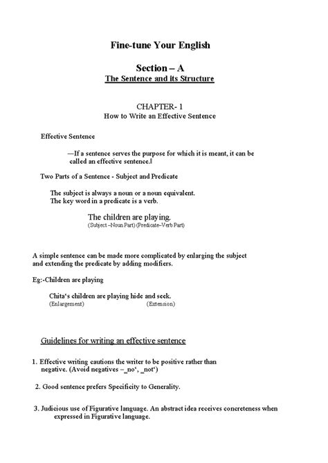 Fine Tune Your English Exercise Answer Studocu