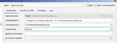 Webstorm Nodejs Typescript Express Debug Stuck On Connecting To