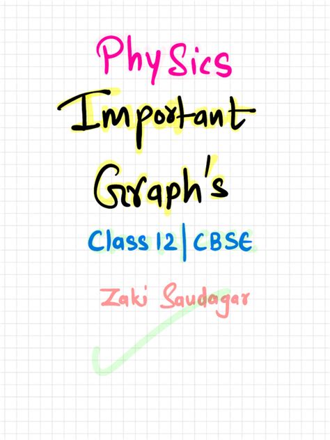 Important Graphs Class 12 Pdf Condensed Matter Physics Electricity