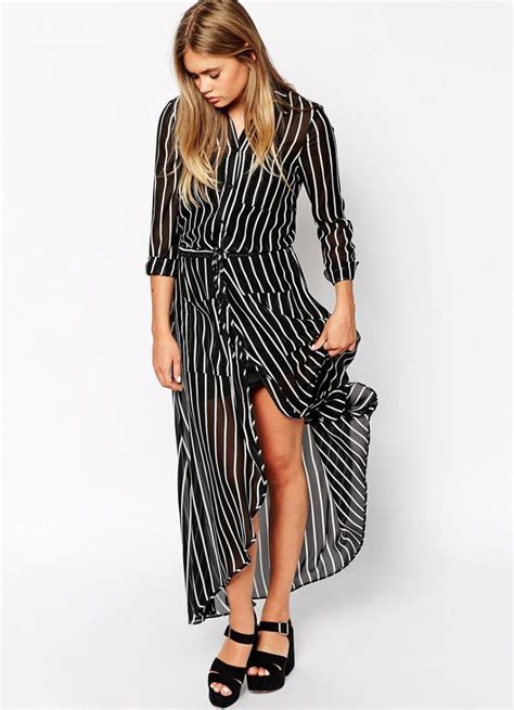 Платье-рубашка в полоску