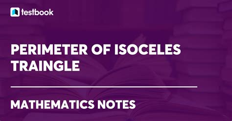 Perimeter Of Isosceles Triangle Concept Formula Solved Example