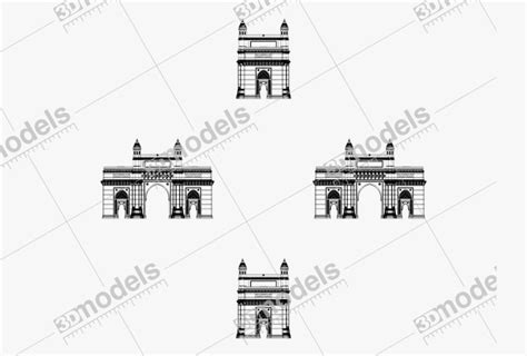 Gateway Of India Blueprint DModels Org