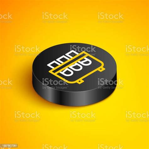 노란 배경에 격리 된 등색 라인 테스트 튜브 및 플라스크 화학 실험실 테스트 아이콘 실험실 유리 제품 기호 검은 색 원 버튼