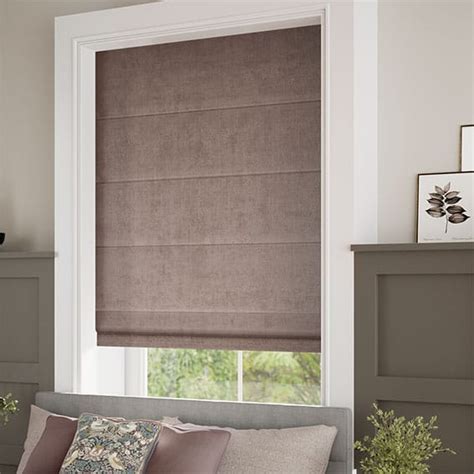 Espresso Velvet Roman Shades Sapphire Coffee Velvet By Voyage Maison