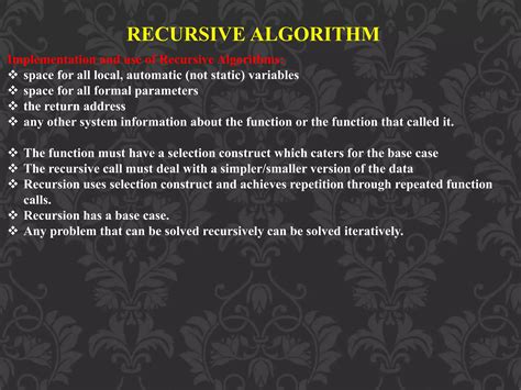 Recursionadvanced Data Structure Pptx Programming Languages Computing