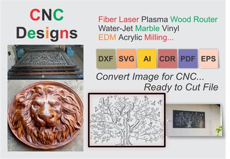 Cnc Designs Vector Tracing Dxf Files Pdf Drawing Laser Engraving Wood Router By Egoogle Fiverr