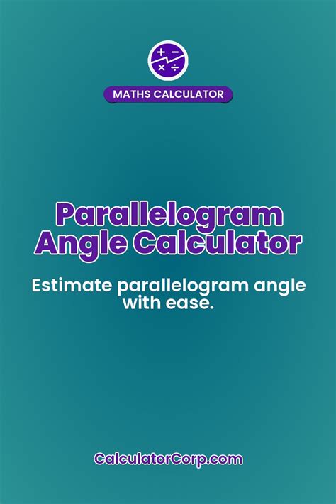 Parallelogram Angle Calculator