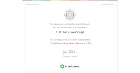 I Was Excited To Complete The Full Stack Javascript Tech Degree After Dedicating So Much Time To