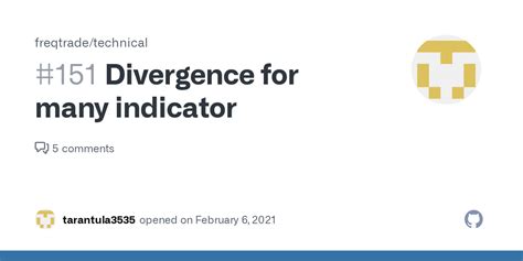Divergence For Many Indicator · Issue 151 · Freqtradetechnical · Github