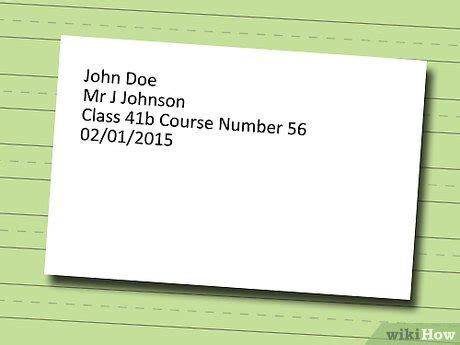 How To Write In MLA Format With Pictures WikiHow Life