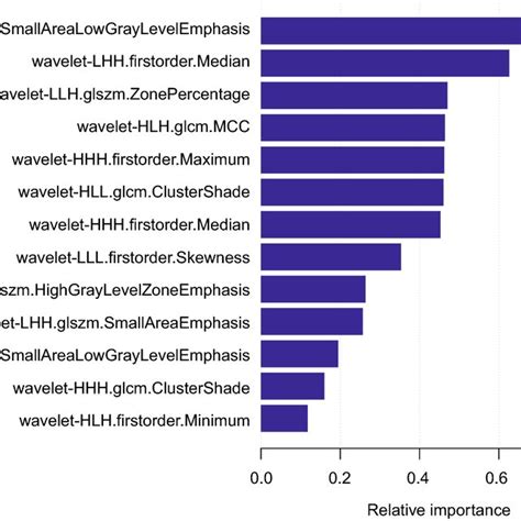 Relative Importance Of The Selected Features In The Prediction Model