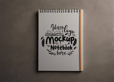 Premium Notebook Mockup Design Logo Premium Ai Generated Psd