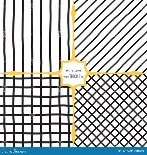 A Grid Of Lines Of Different Thickness Stock Vector Illustration Of Dash White