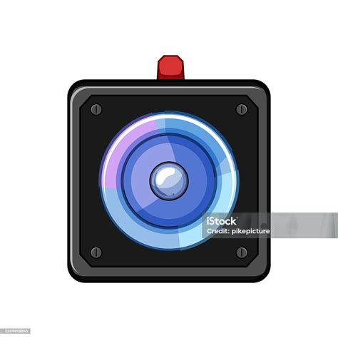 Echo Speaker Music Cartoon Vector Illustration Stock Illustration