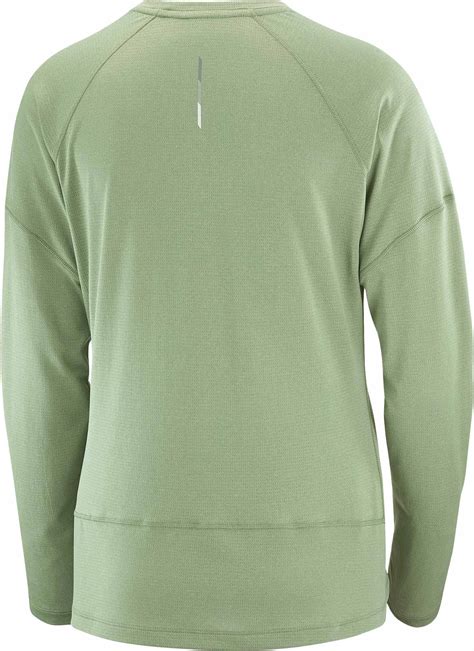 Salomon Cross Run Ls Tee W Laurel Wreath T Shirt Trail Running Donna