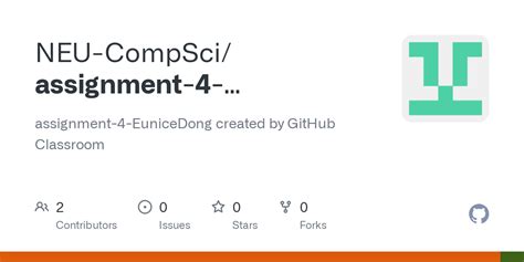Github Neu Compsciassignment 4 Eunicedong Assignment 4 Eunicedong Created By Github Classroom