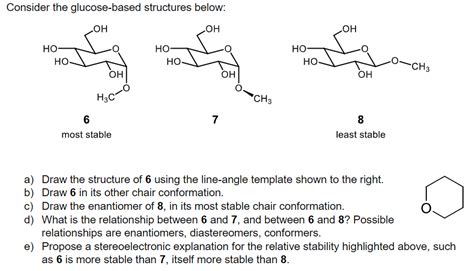 Solved Consider The Glucose Based Structures Below A Draw Chegg