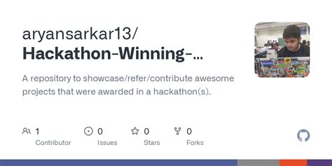Github Aryansarkar13hackathon Winning Projects A Repository To Showcaserefercontribute