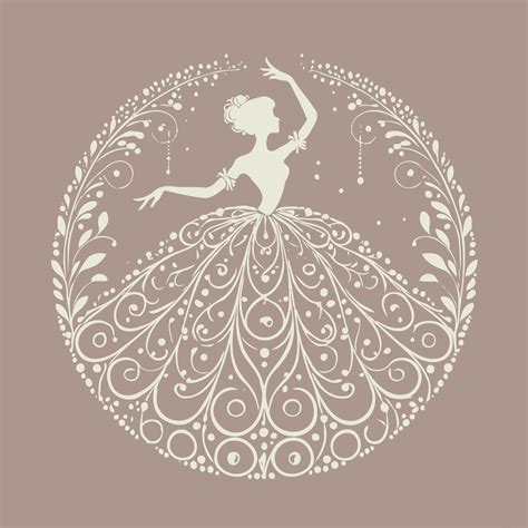 Elegant Rococo Woman Silhouette Vintage Invitation Card With Couple Ballroom Dance 55371896