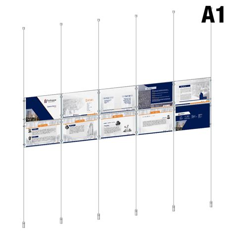 Cable Display Kit 10 A1 Acrylic Holders Ships Same Day