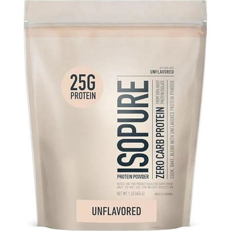 Isopure Unflavored Protein Whey Isolate With Vitamin C And Zinc For