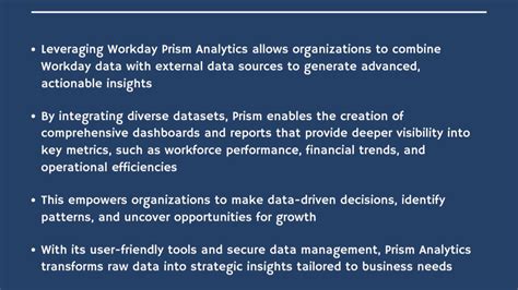 Leveraging Workday Prism Analytics For Advanced Insights