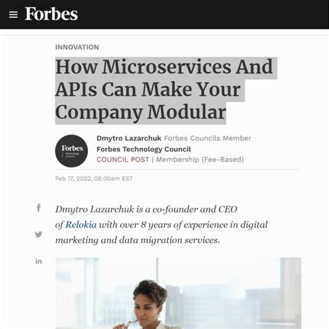 Ssm Networks And Software On Linkedin Council Post How Microservices And Apis Can Make Your