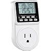 Techbee Digital Infinite Repeat Cycle Intermittent Timer Plug For Electrical Outlet 24 Hour