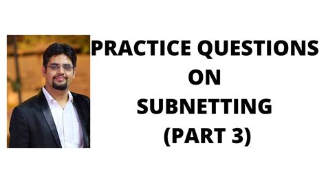 122 Practice Questions On Subnetting Part 3 Youtube