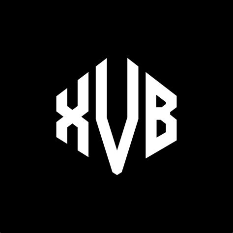 Diseño De Logotipo De Letra Xvb Con Forma De Polígono Xvb Polígono Y Diseño De Logotipo En