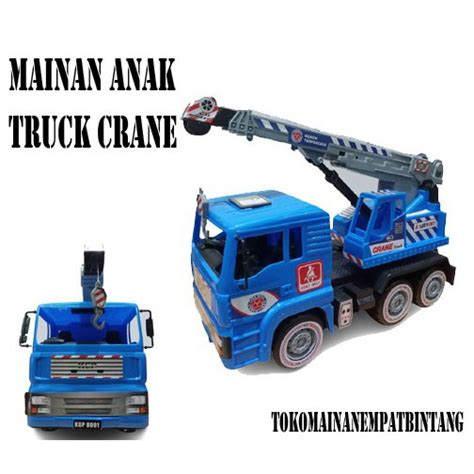 Jual Mainan Mobil Konstruksi Crane Truck Mobil Truk Derek Mainan Truck Crane Besar Mobil