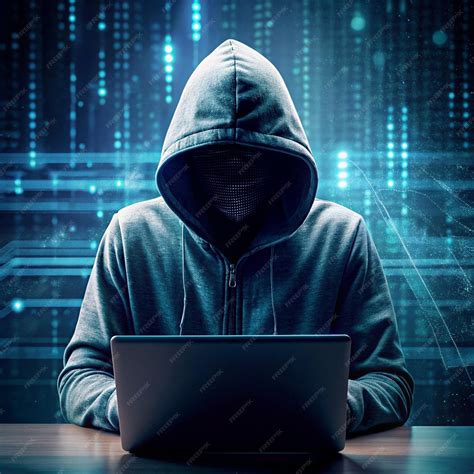 Anonymous Hacker In The Shadows Cyber Attack And Binary Code Premium Ai Generated Image