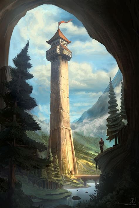 Ancient Tower Revisited Dennis Welling On Artstation At