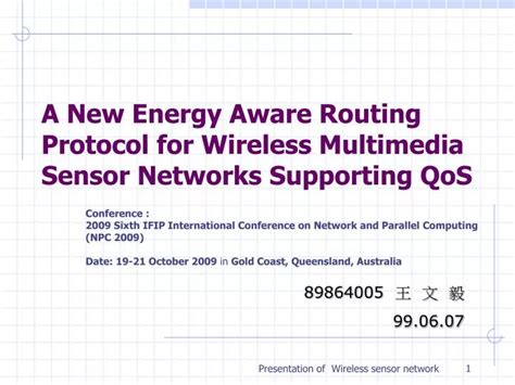 Ppt A New Energy Aware Routing Protocol For Wireless Multimedia