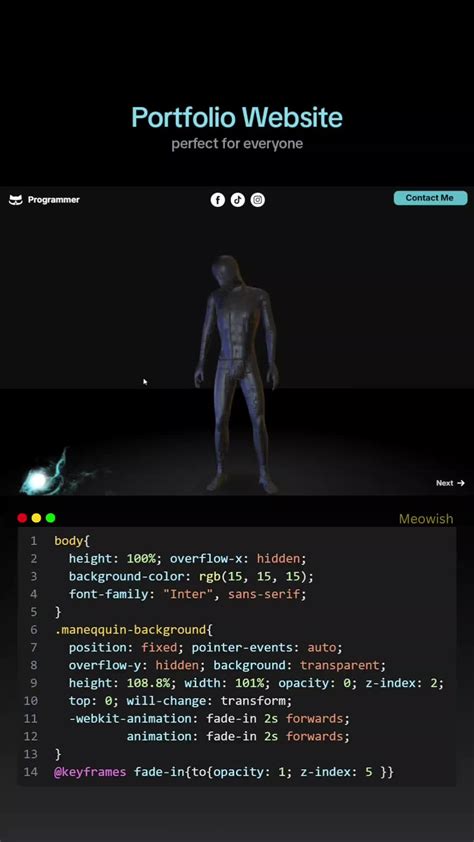 Create Your Modern Portfolio Website With Html Css Javascript Tiktok