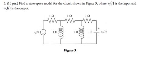 Find A State Space Model For The Circuit Shown In