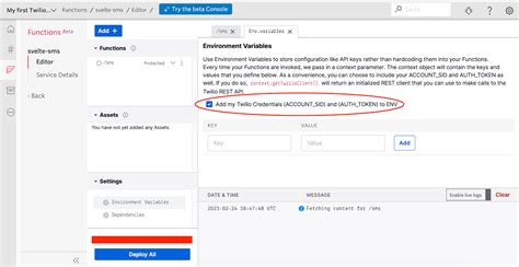 Send An Sms With Svelte And Twilio Functions Twilio