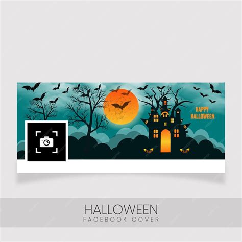 Premium Vector Scary Happy Halloween Evil Eye Facebook Cover Template 20