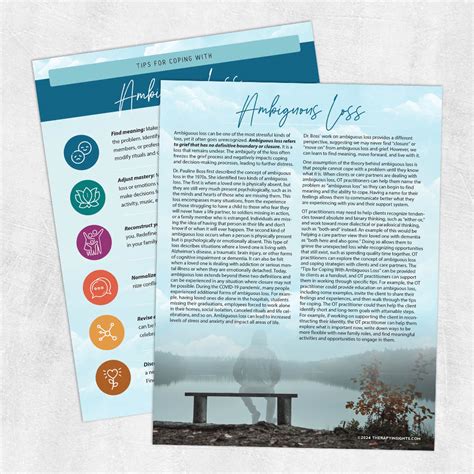 ambiguous loss adult and pediatric printable resources for speech and