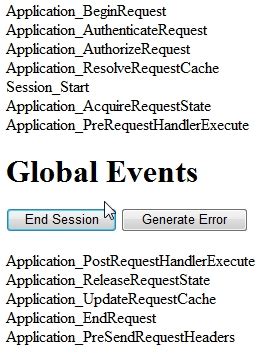 MS NET COMPLETE GADGET What Is The Use Of Global Asax File Events In Asp Net
