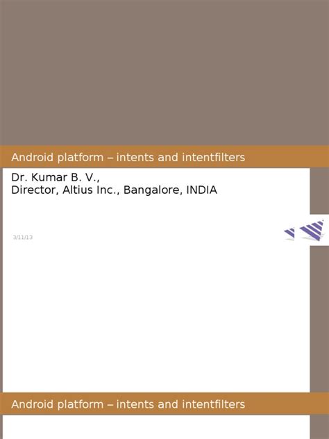 android platform 11 intents and intentfilters pdf uniform