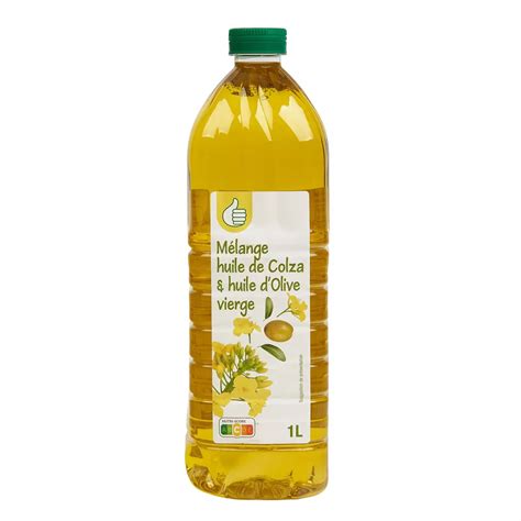 Pouce Mélange Huile De Colza Et Huile Dolive Vierge 1l Pas Cher