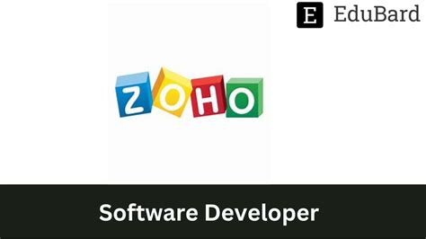 zoho hiring as software developer apply now