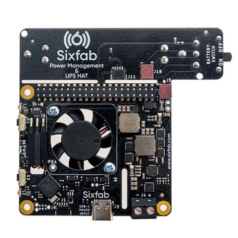 Raspberry Pi Power Management And Ups Hat Sixfab