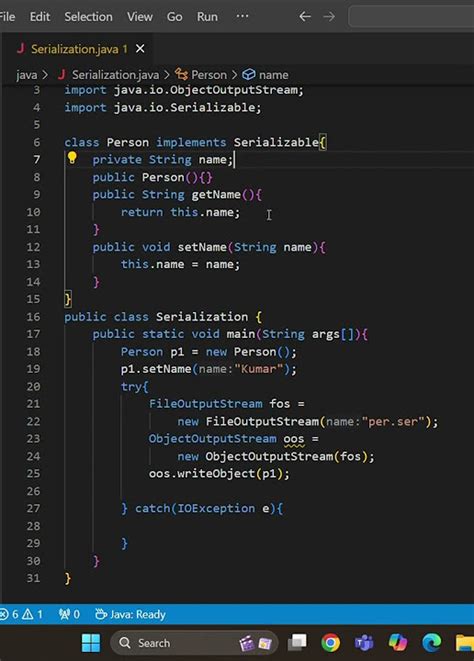 Java Serialization Explained With Example In Malayalam Youtube