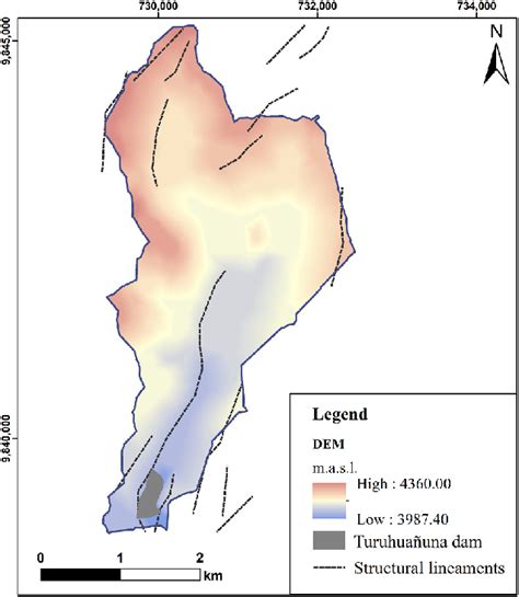 Principal Structural Lineaments In Dam Watershed Area Download