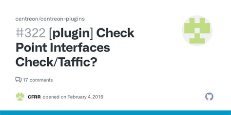 Plugin Check Point Interfaces Checktaffic · Issue 322 · Centreon